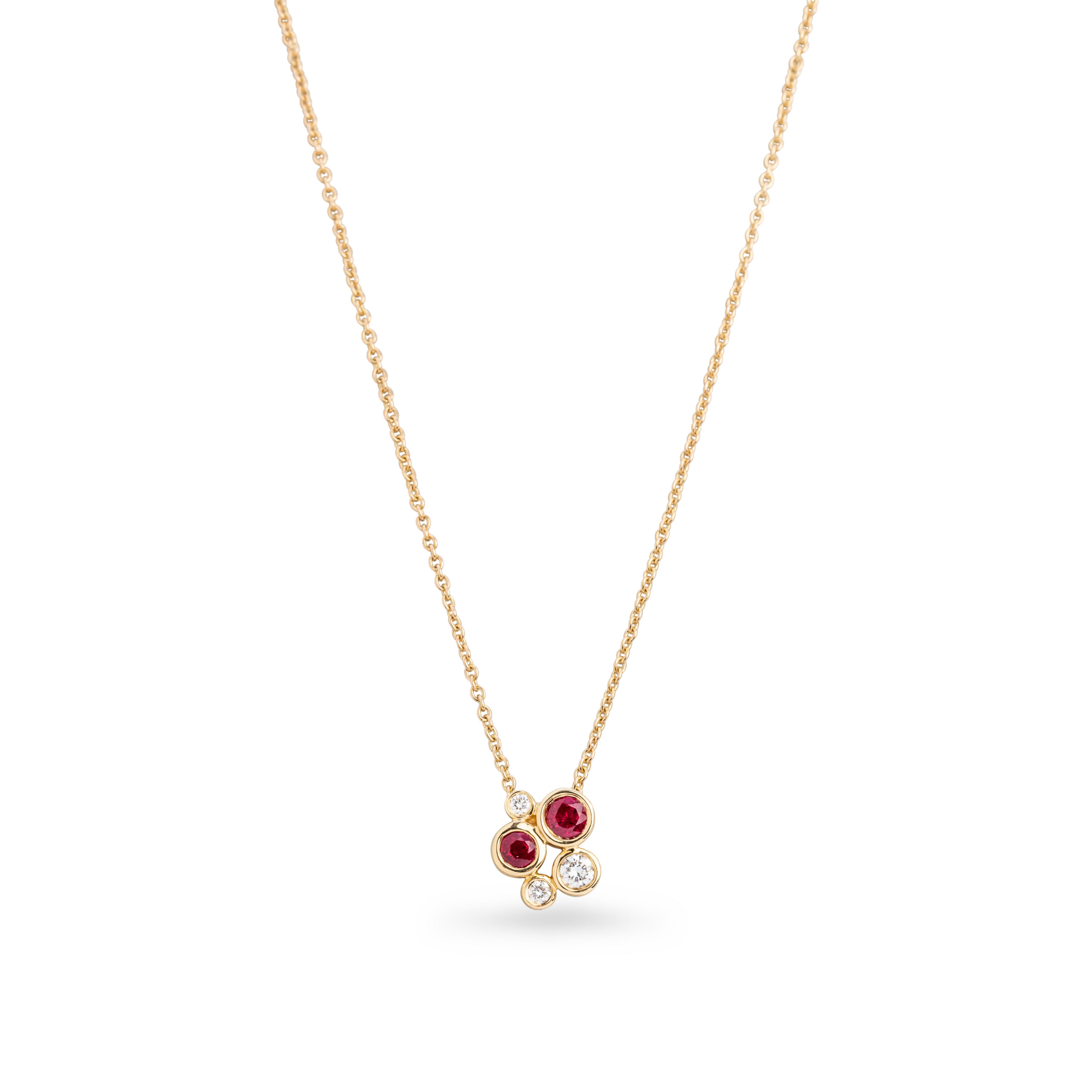Ruby and Diamond Scatter Pendant | Jeweller in Harrogate, Yorkshire ...