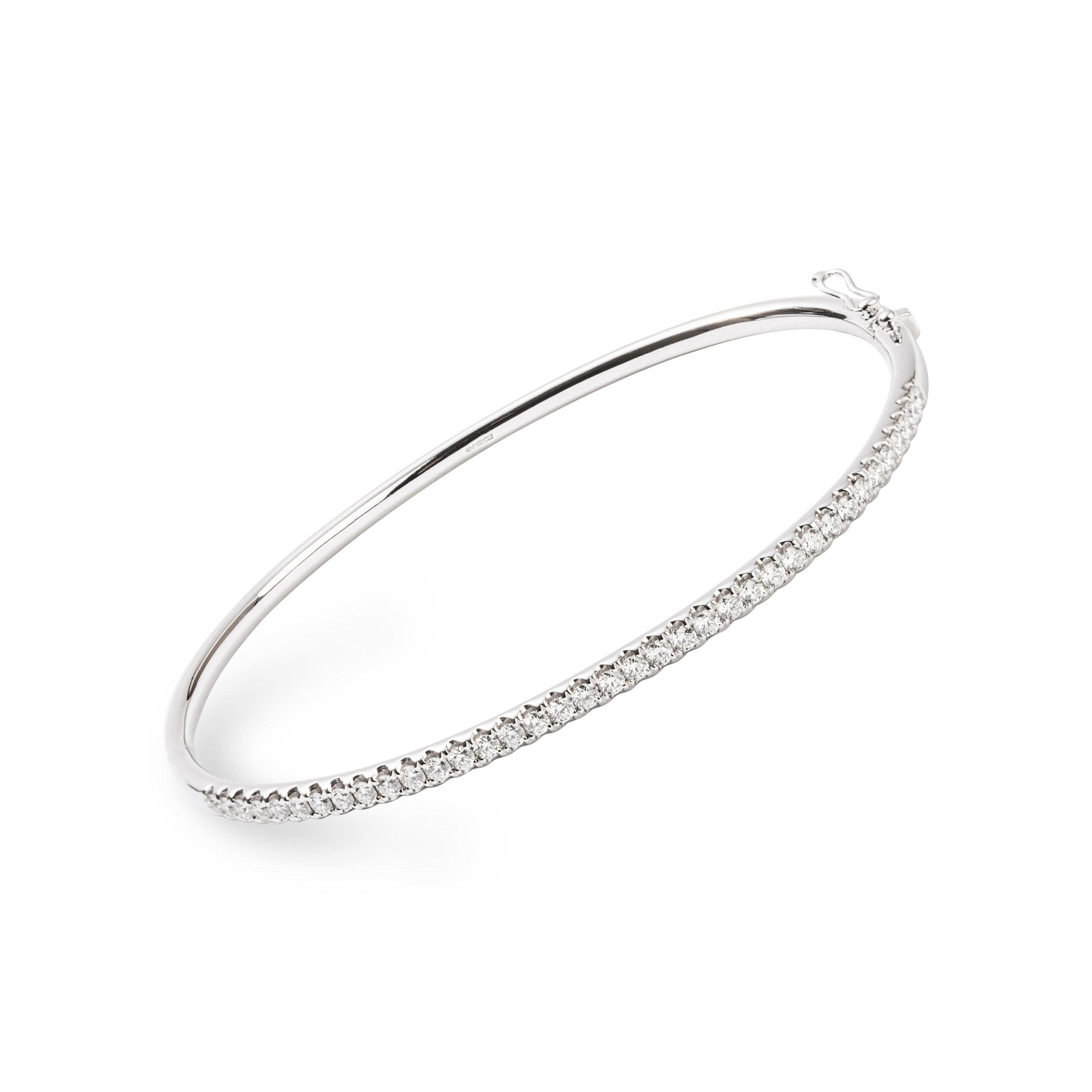 Diamond Set 0.93ct Classic Bangle | Jeweller in Harrogate, Yorkshire ...