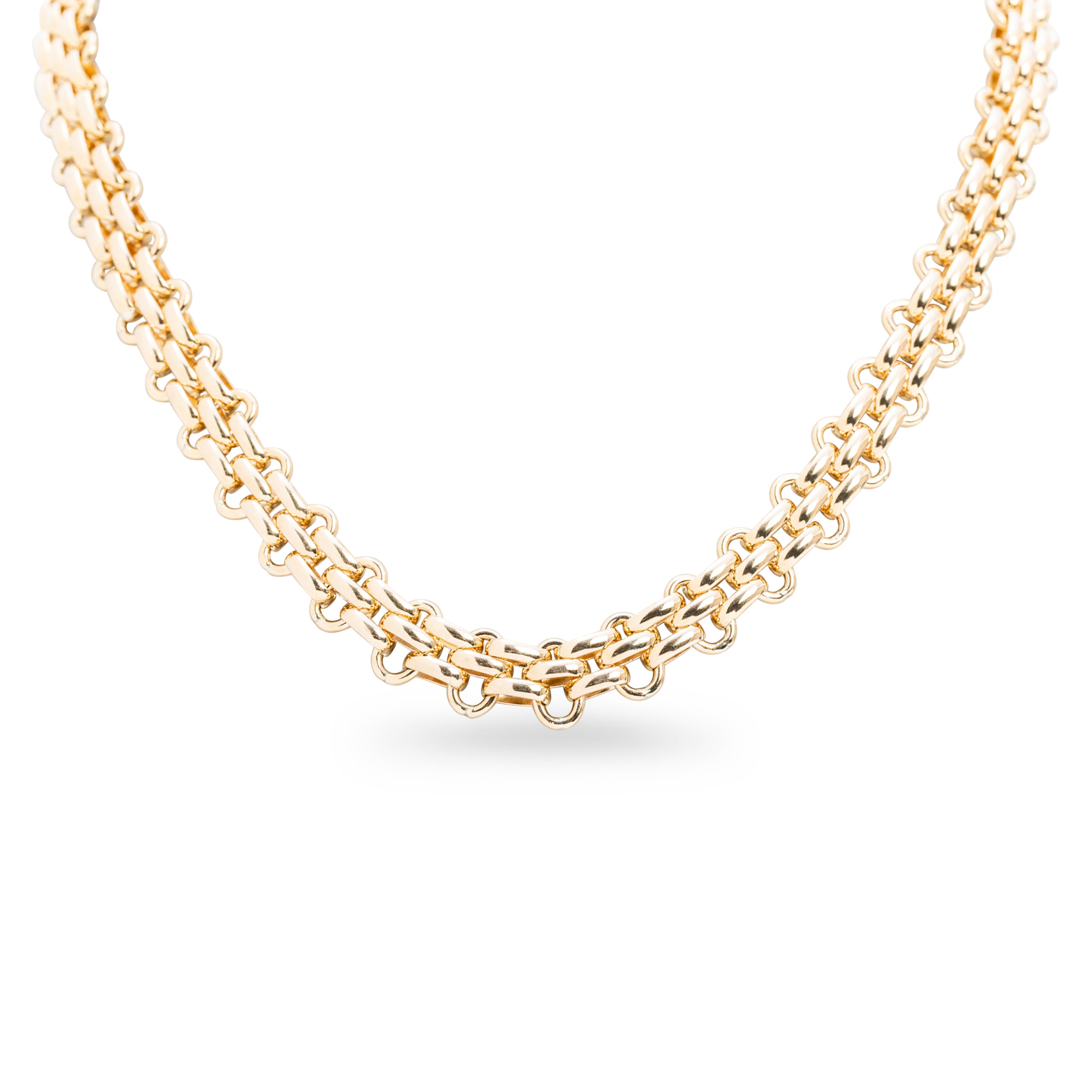 Heavy Gate Link Yellow Gold Necklace | Jeweller in Harrogate, Yorkshire ...
