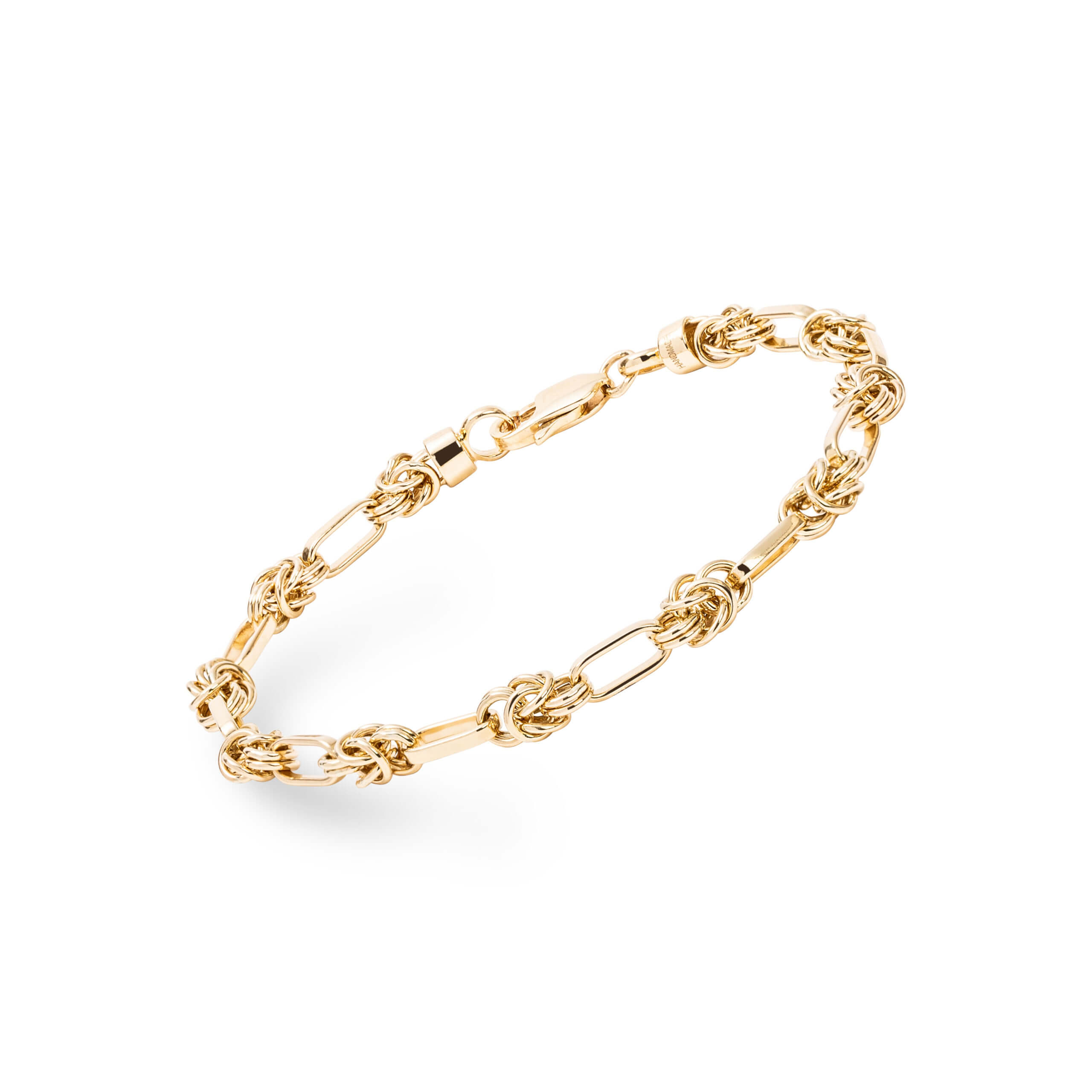 Knot and Loop Link Yellow Gold Bracelet | Jeweller in Harrogate ...