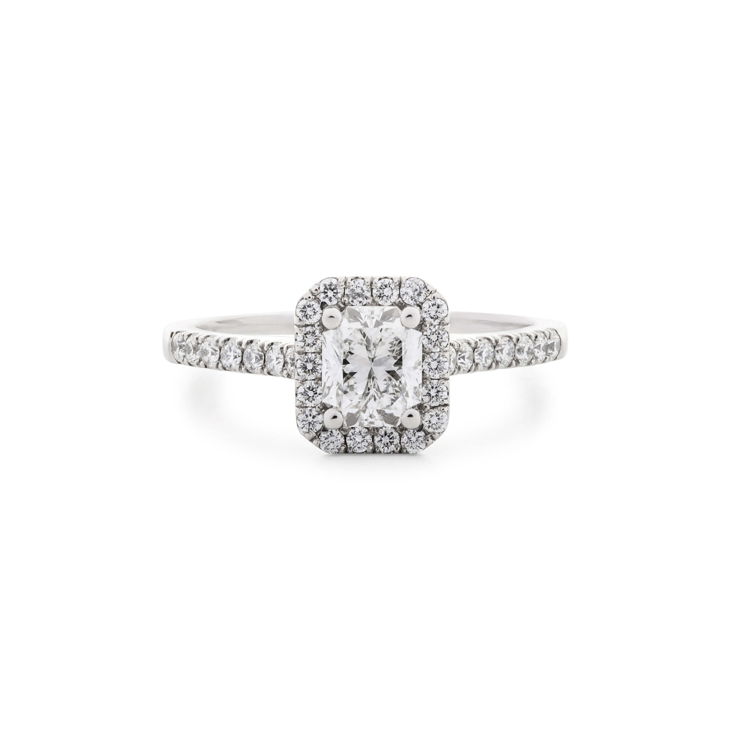Phoenix Cut Diamond 0.73ct Halo Ring | Jeweller in Harrogate, Yorkshire ...