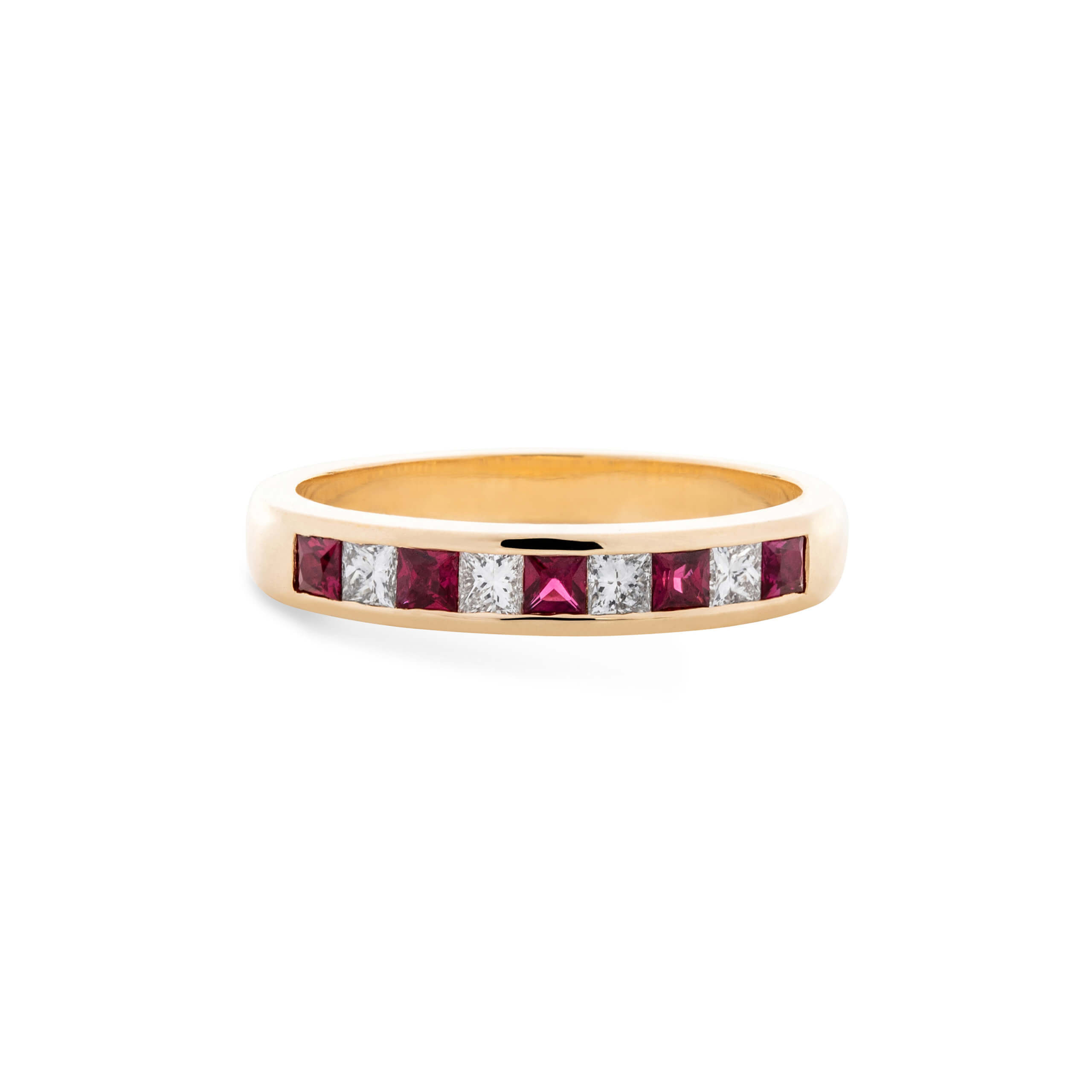 Ruby and Diamond Channel Set Eternity Ring | Jeweller in Harrogate ...